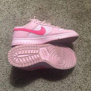 Nike | Shoes | Triple Pink Nike Dunks | Poshmark